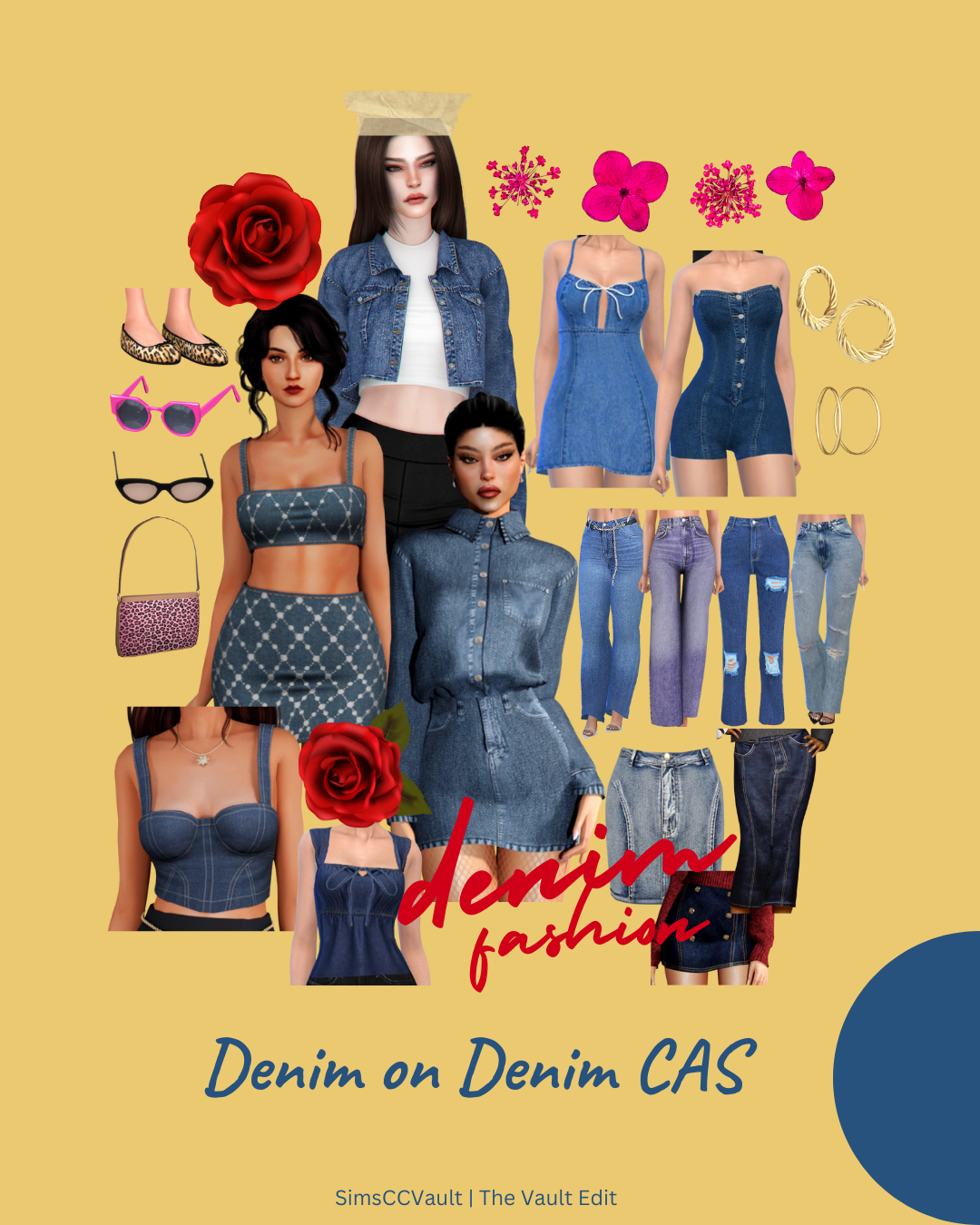 Sims 4 CC All Black CAS – The Vault Edit